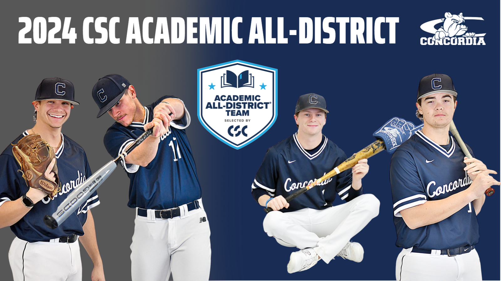 Four Bulldogs named to 2024 CSC Academic All-District Baseball Teams ...