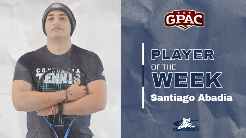 Abadia voted GPAC Player of the Week :: Men's Tennis :: Concordia ...