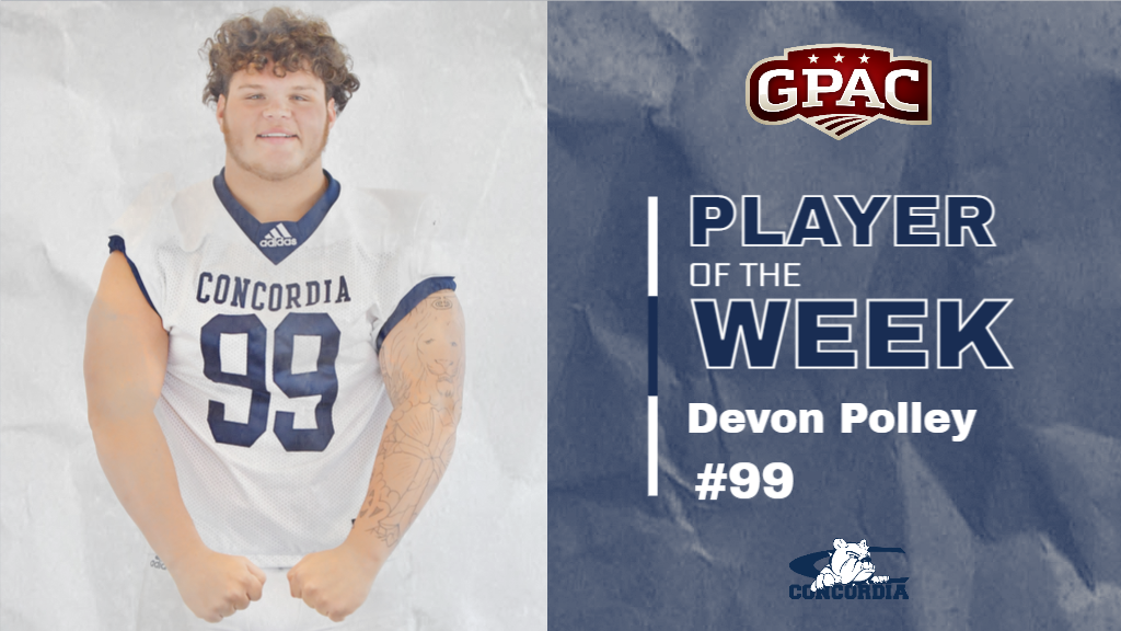 Polley named GPAC Defensive Player of the Week :: Football :: Concordia ...