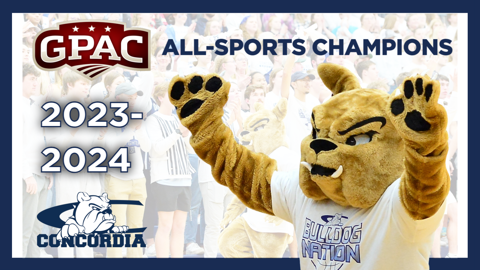 Concordia Athletics wins fifth all-time GPAC All-Sports Championship Trophy :: Concordia ...